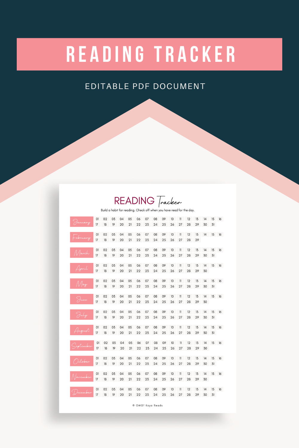 New Year, New Reader: Reading Tracker | OMG! Kaya Reads Blog